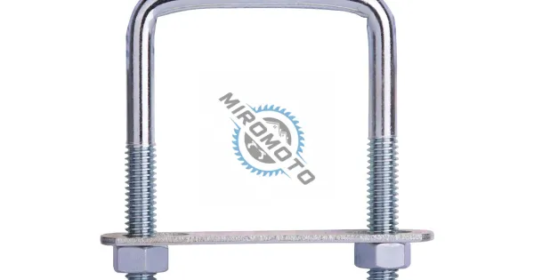 Brida prindere panouri gard zincata cu placuta si piulite pentru teava ...