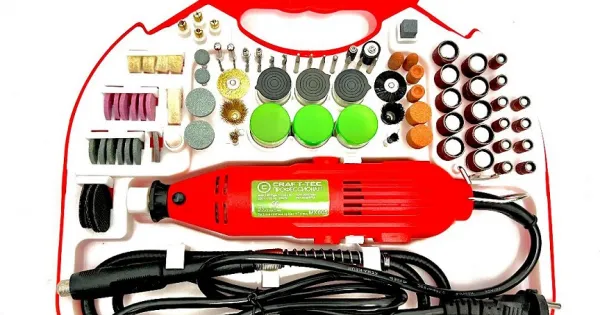 Mini polizor / aparat de gravat Craft-Tec MX605, 500 W, 117 accesorii ...
